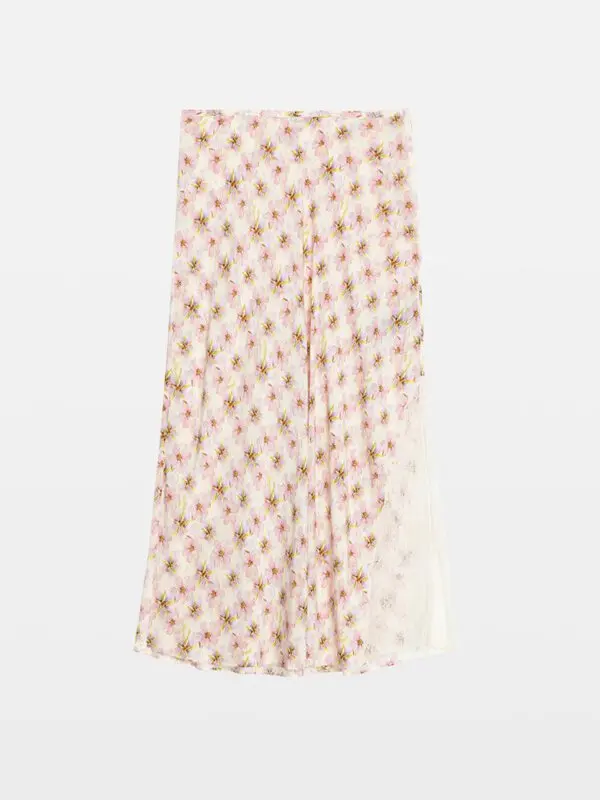 Zadig&Voltaire Jayla Printed Midi Skirt - Pear