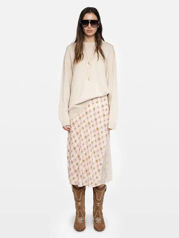 Zadig&Voltaire Jayla Printed Midi Skirt - Pear