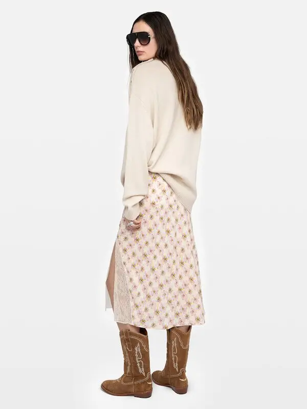 Zadig&Voltaire Jayla Printed Midi Skirt - Pear