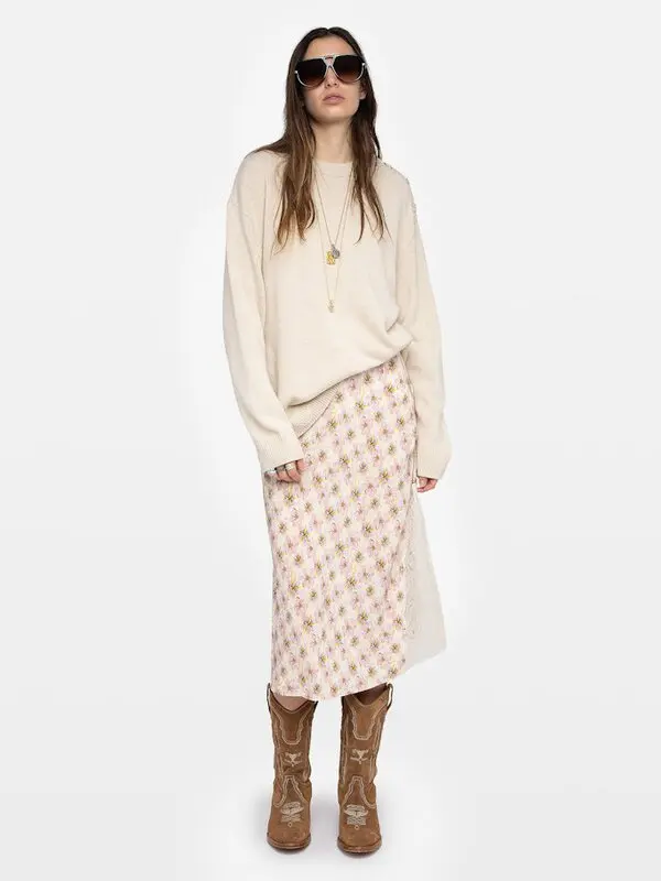Zadig&Voltaire Jayla Printed Midi Skirt - Pear