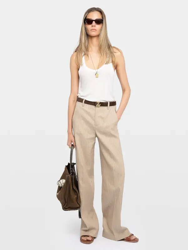 Zadig&Voltaire Striped Wide-leg Pants