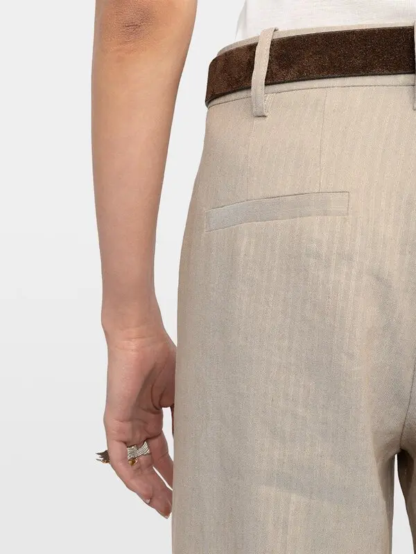Zadig&Voltaire Striped Wide-leg Pants