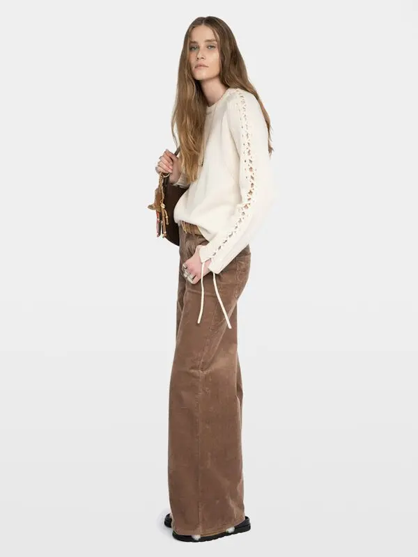 Zadig&Voltaire Wool Cashmere Blend Sweater - Ecru