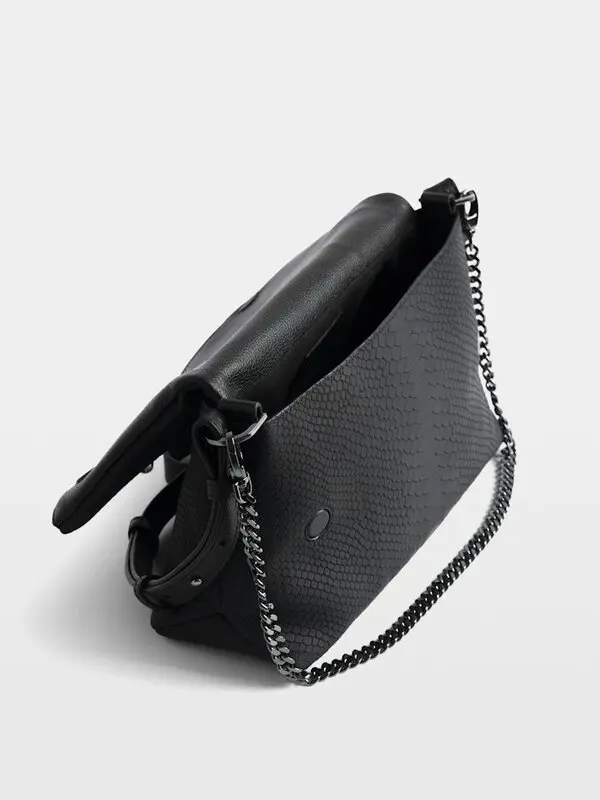Zadig&Voltaire Rocky Ii Soft Savage Leather Bag