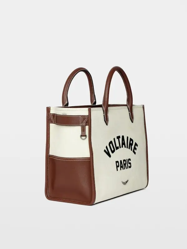 Zadig&Voltaire Canvas And Grained Leather Tote Bag