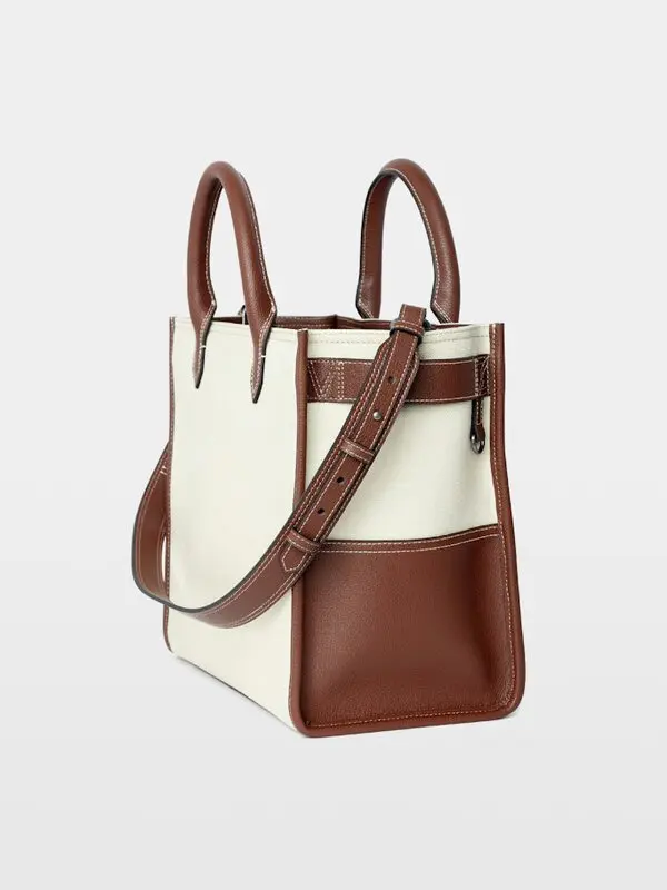Zadig&Voltaire Canvas And Grained Leather Tote Bag
