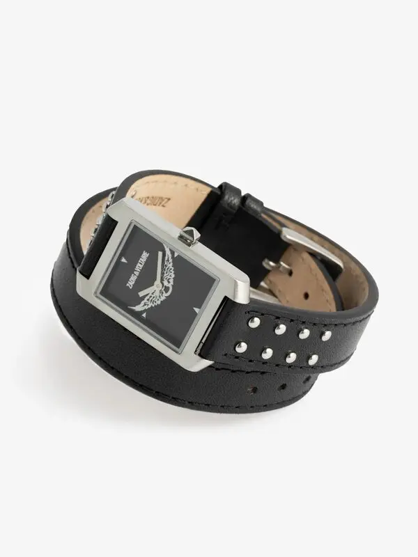Zadig&Voltaire Voltaire Studded Leather Watch