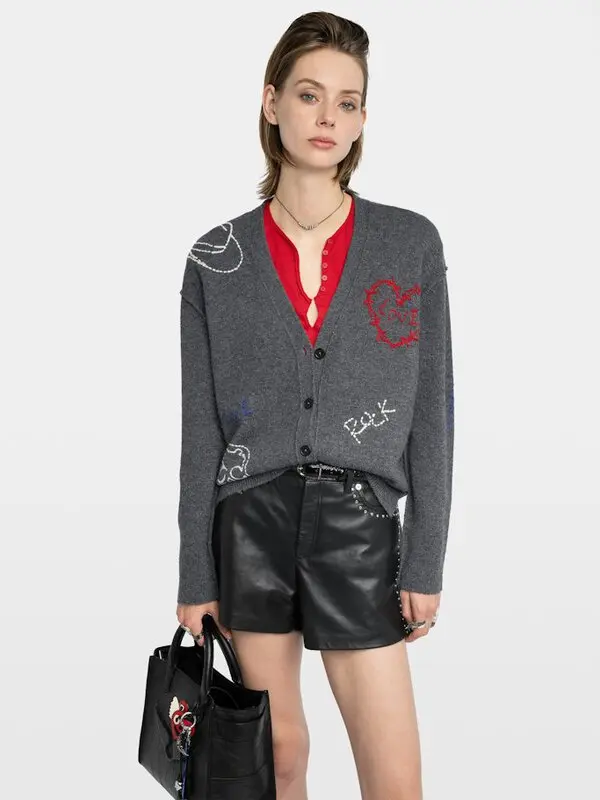 Zadig&Voltaire Cashmere Cardigan - Anthracite