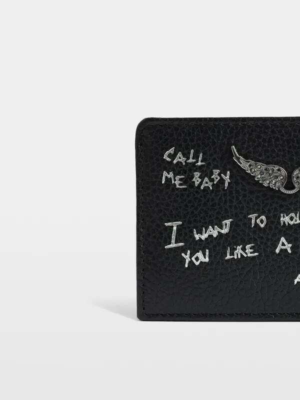 Zadig&Voltaire Zv Pass Graffiti Card Holder