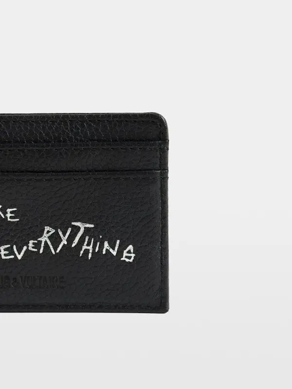 Zadig&Voltaire Zv Pass Graffiti Card Holder