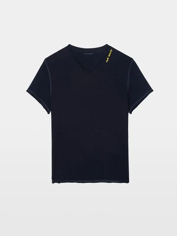 Zadig&Voltaire Monastir Henley T-shirt - Encre