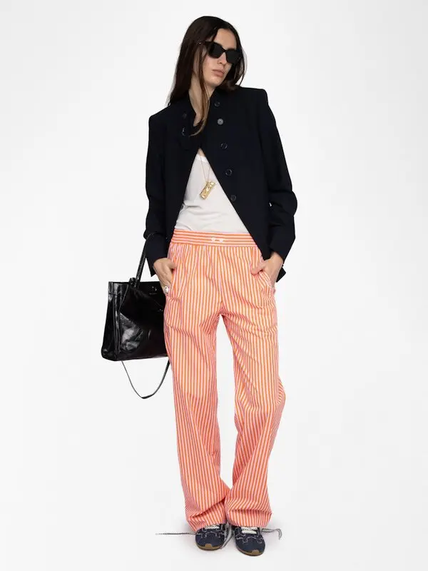 Zadig&Voltaire Striped Cotton Jogger Pants