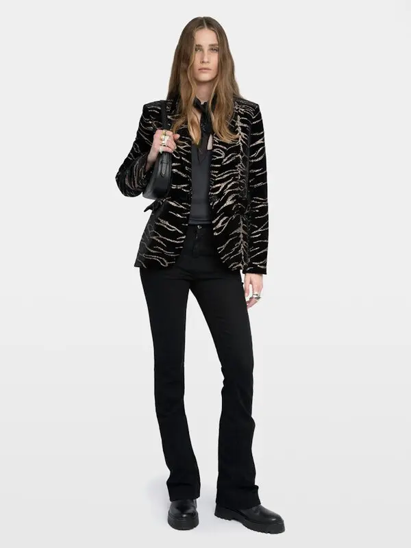 Zadig&Voltaire Vavy Sequin Velvet Blazer