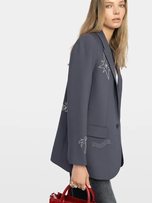 Zadig&Voltaire Vival Embellished Blazer - Anthracite
