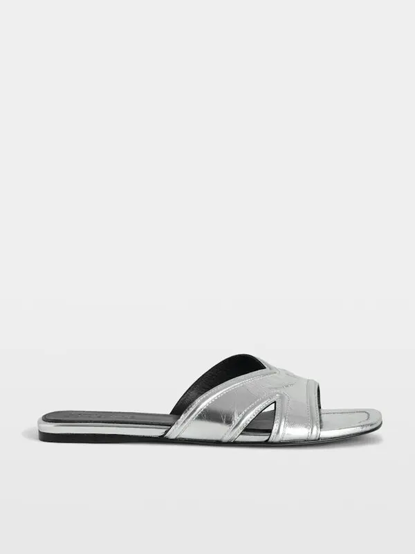 Zadig&Voltaire Azora Mules - Silver