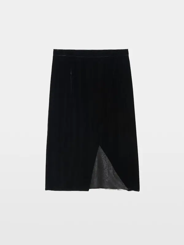 Zadig&Voltaire Julen Velvet Skirt - Black