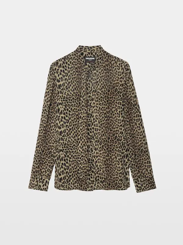 Zadig&Voltaire Tulba Satin Shirt - Leaves