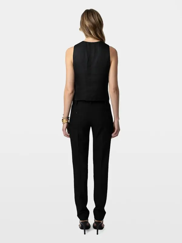 Zadig&Voltaire Emaux Satin Vest
