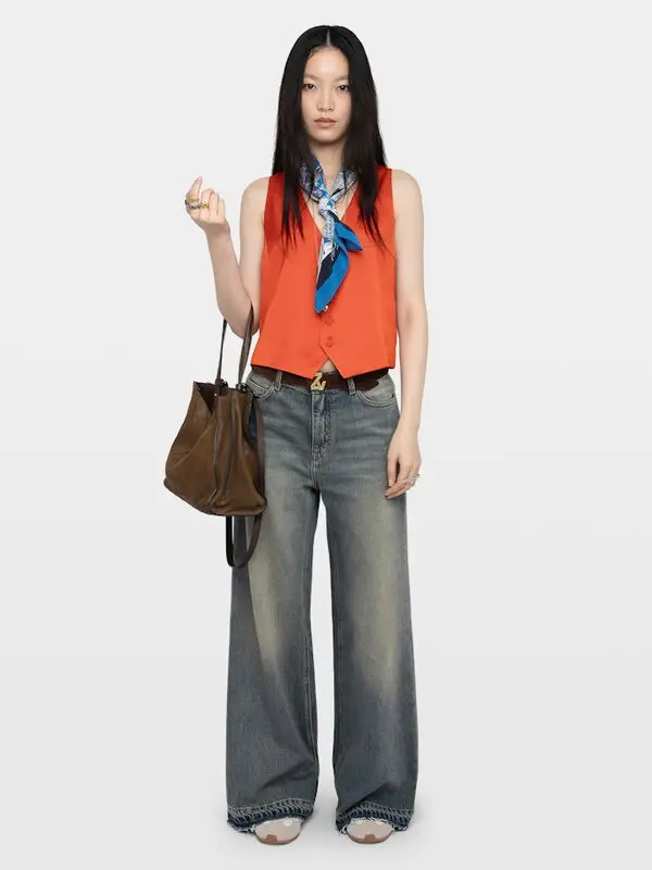 Zadig&Voltaire Emaux Satin Vest