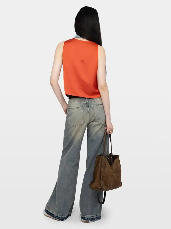 Zadig&Voltaire Emaux Satin Vest