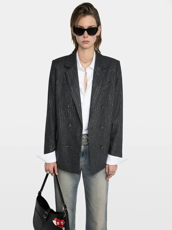 Zadig&Voltaire Vaska Pinstripe Blazer