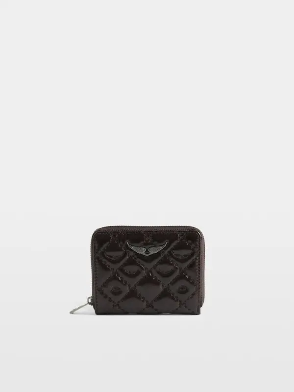 Zadig&Voltaire Mini Zv Vintage Monogram Wallet - Brownie