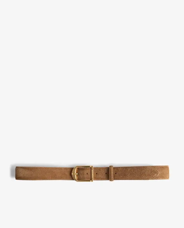 Zadig&Voltaire Suede Belt - Cognac