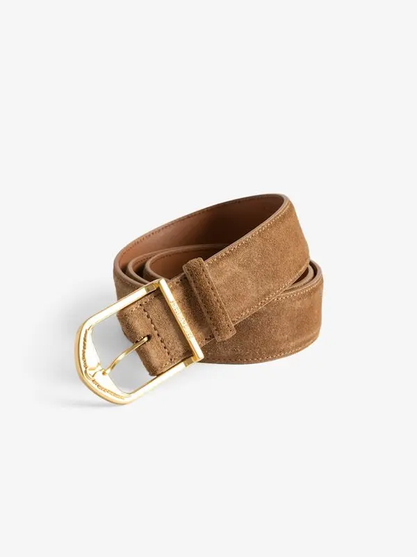 Zadig&Voltaire Suede Belt - Cognac