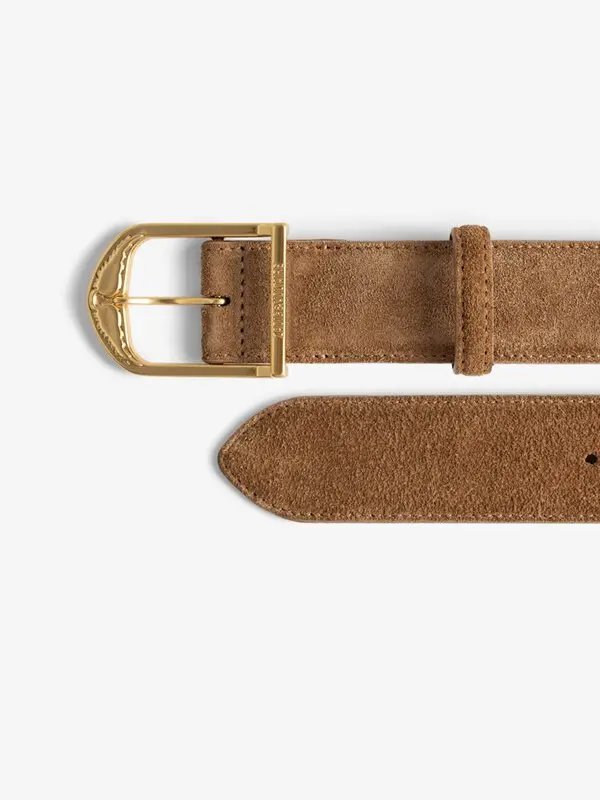 Zadig&Voltaire Suede Belt - Cognac