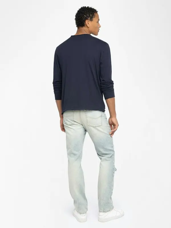 Zadig&Voltaire Monastir Henley T-shirt - Encre