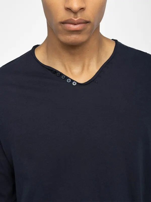 Zadig&Voltaire Monastir Henley T-shirt - Encre