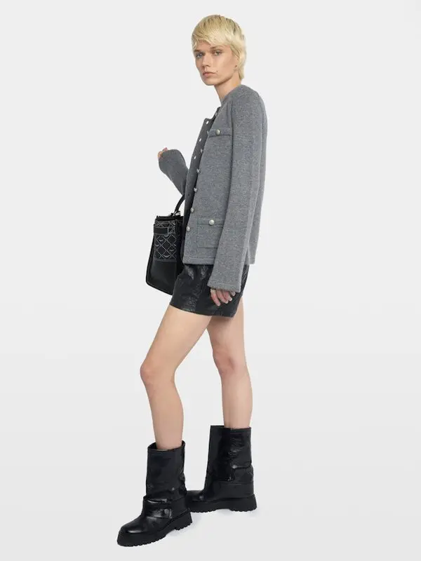 Zadig&Voltaire Lucy Button-up Jacket - Anthracite