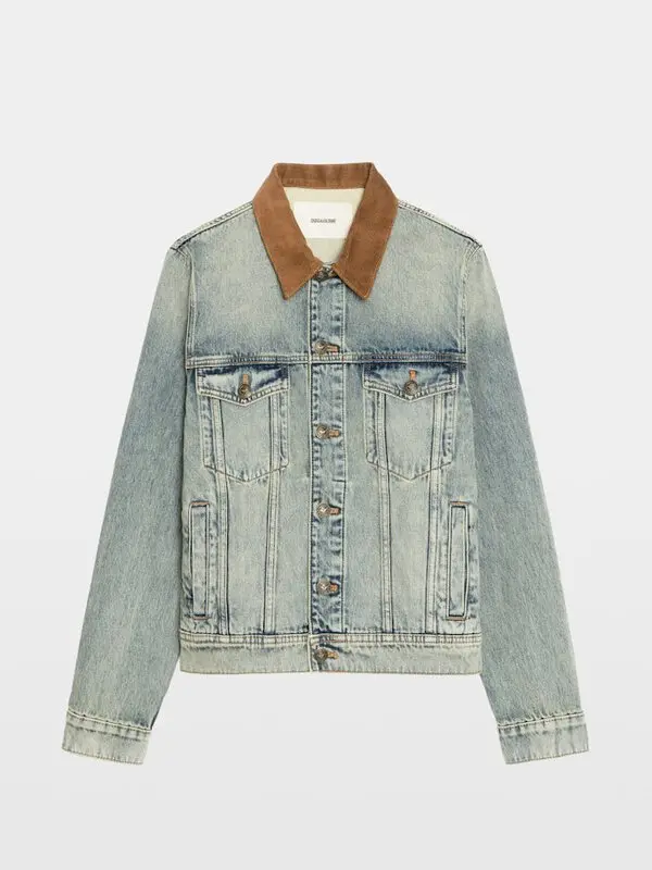 Zadig&Voltaire Bases Denim Jacket - Light Blue