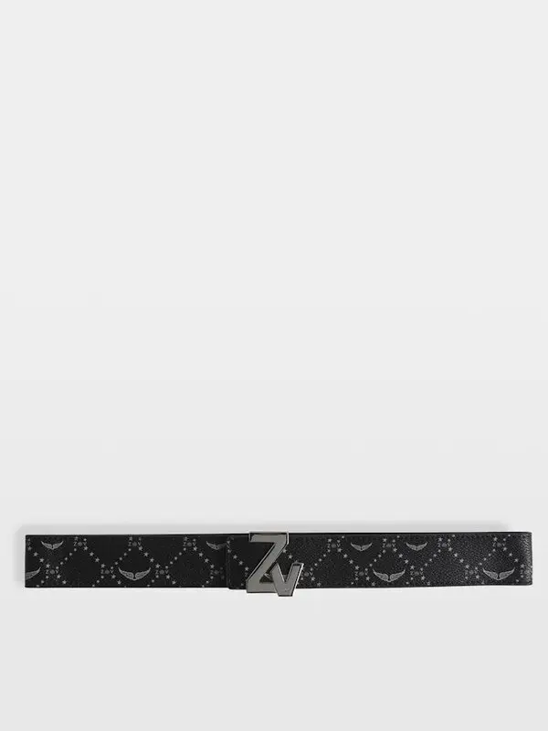 Zadig&Voltaire Zv Initiale Leather Belt - Black