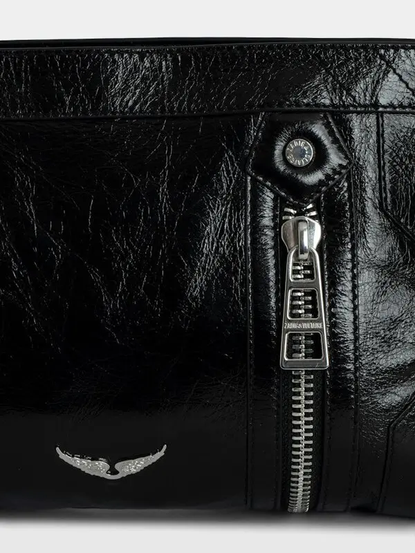 Zadig&Voltaire Sunny Moody Vintage Patent Bag - Noir