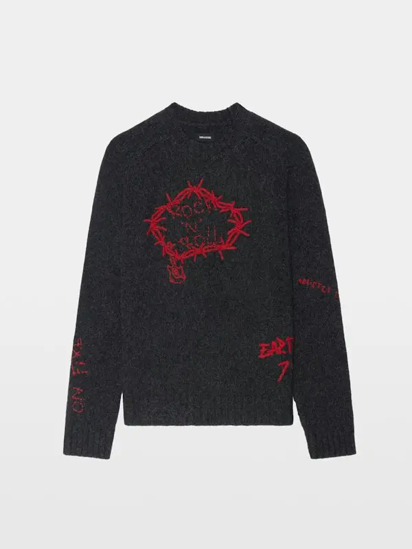 Zadig&Voltaire Jordan Merino Wool Sweater - Anthracite