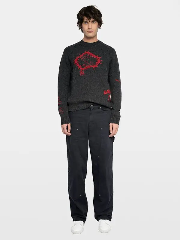 Zadig&Voltaire Jordan Merino Wool Sweater - Anthracite