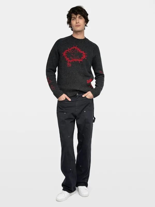 Zadig&Voltaire Jordan Merino Wool Sweater - Anthracite
