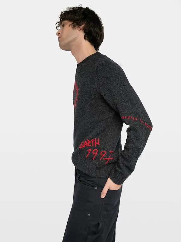 Zadig&Voltaire Jordan Merino Wool Sweater - Anthracite
