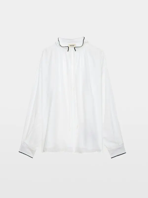 Zadig&Voltaire Troene Oversized Cotton Blouse - Judo