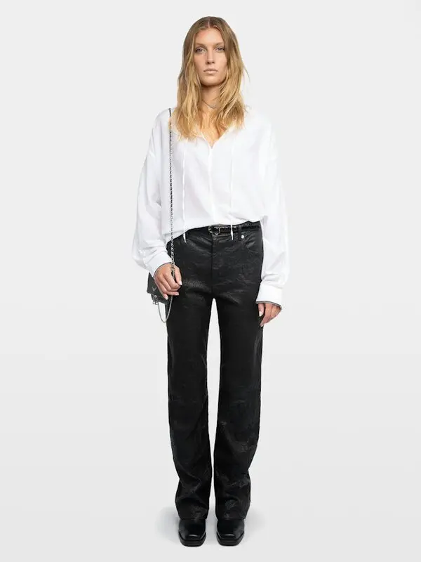 Zadig&Voltaire Troene Oversized Cotton Blouse