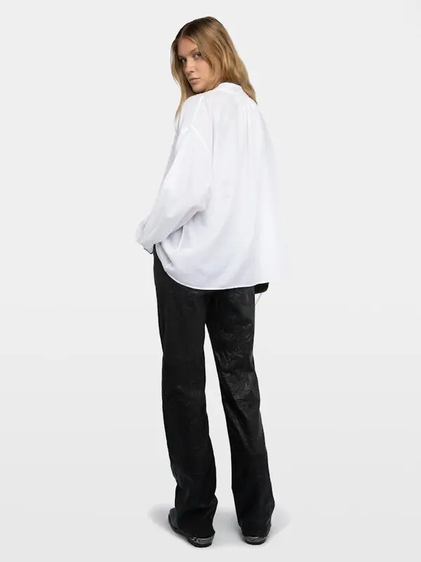 Zadig&Voltaire Troene Oversized Cotton Blouse