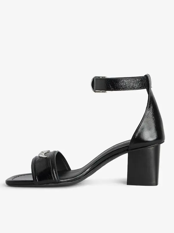 Zadig&Voltaire Leather Sandals - Noir