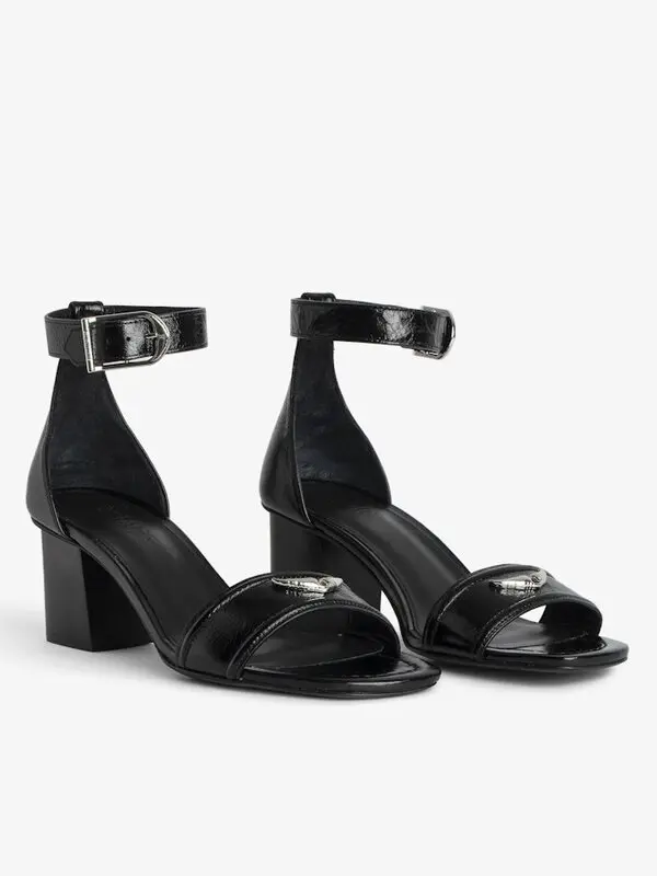 Zadig&Voltaire Leather Sandals - Noir
