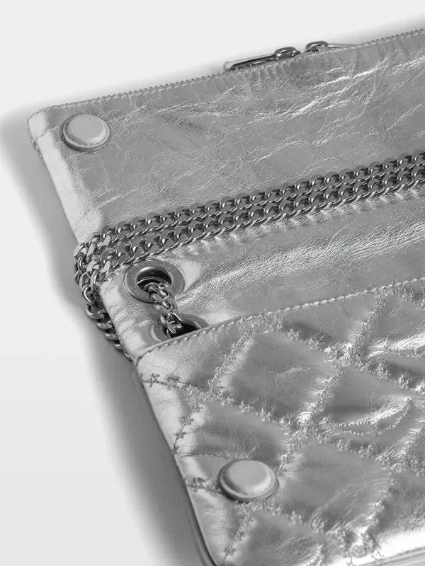 Zadig&Voltaire Rock Ii Metallic Clutch
