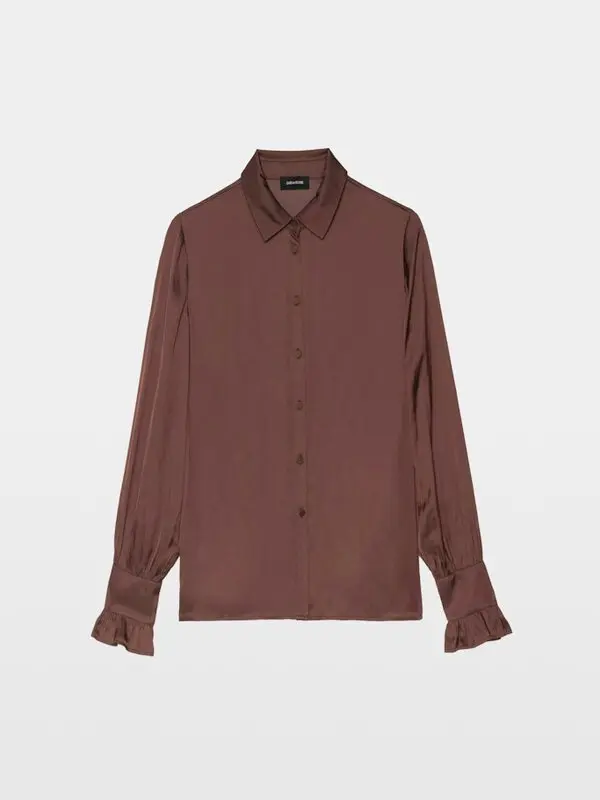Zadig&Voltaire Thely Satin Shirt - Burgundy
