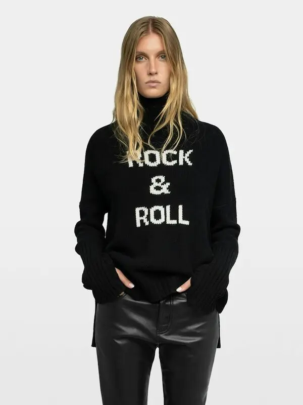 Zadig&Voltaire Rock & Roll" Wool Turtleneck Sweater