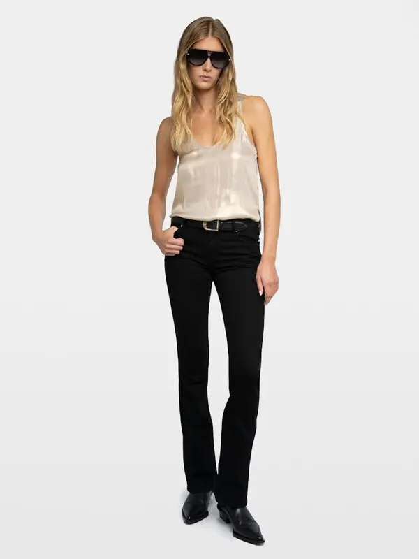 Zadig&Voltaire Tarys Satin Tank - Gold