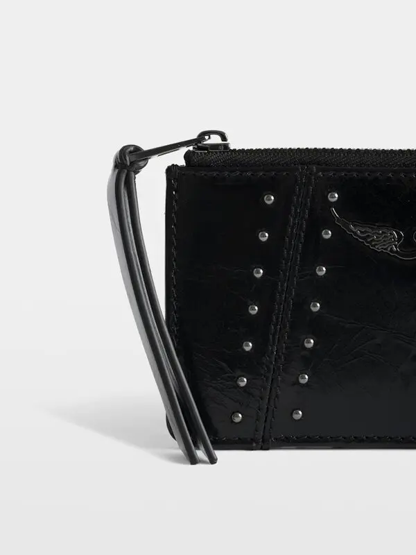 Zadig&Voltaire Zv Vintage Patent Studs Cardholder