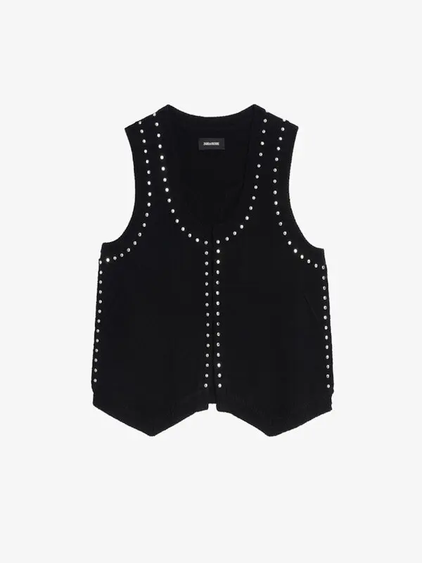 Zadig&Voltaire Dublin Western Sweater Vest - Black
